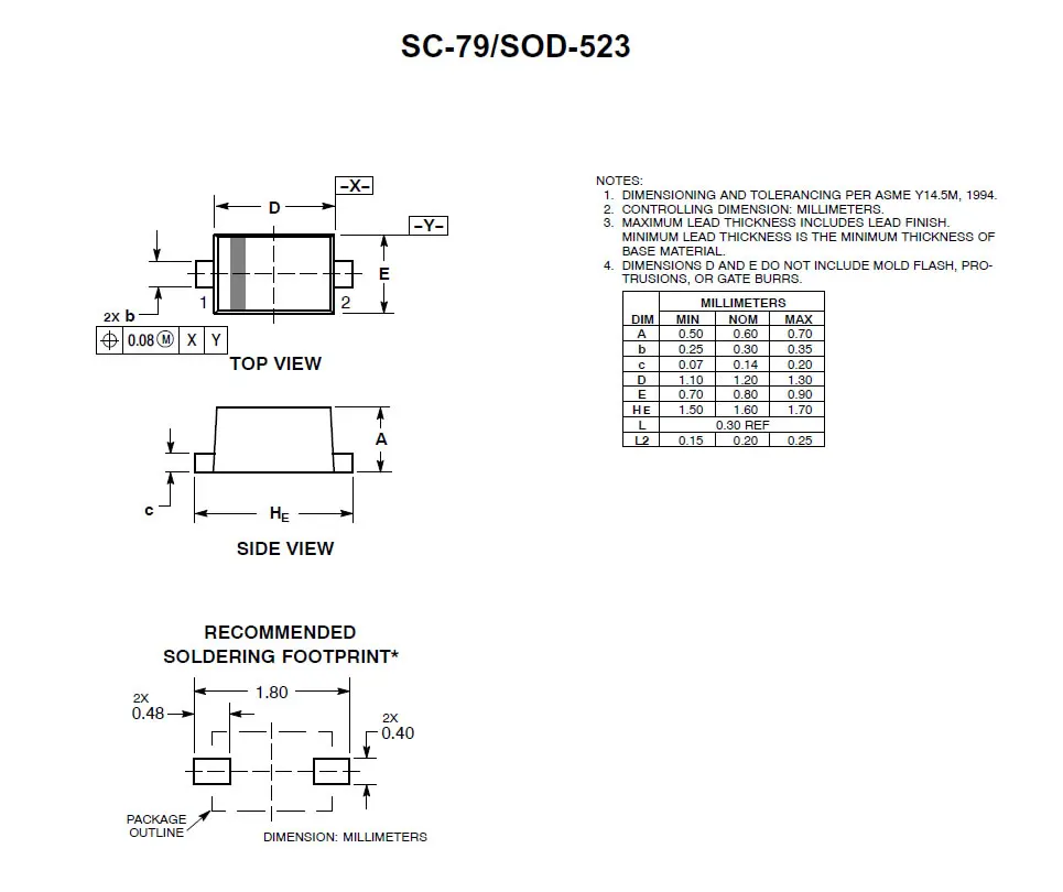 Sod-523 Zener Diode 200mw 3v3 Mm5z3v3t1g Mm5z3v3 (pack Of 3000pcs) - Buy Mm5z3v3t1g Product on ...