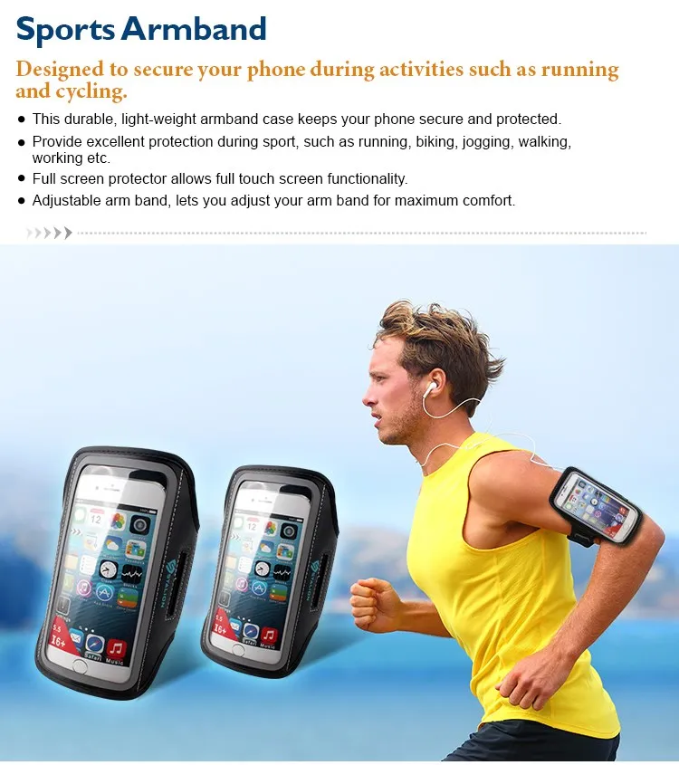 Full Colors Sport Armband Cell Phone Fitness Arm Band - Buy Sport ...