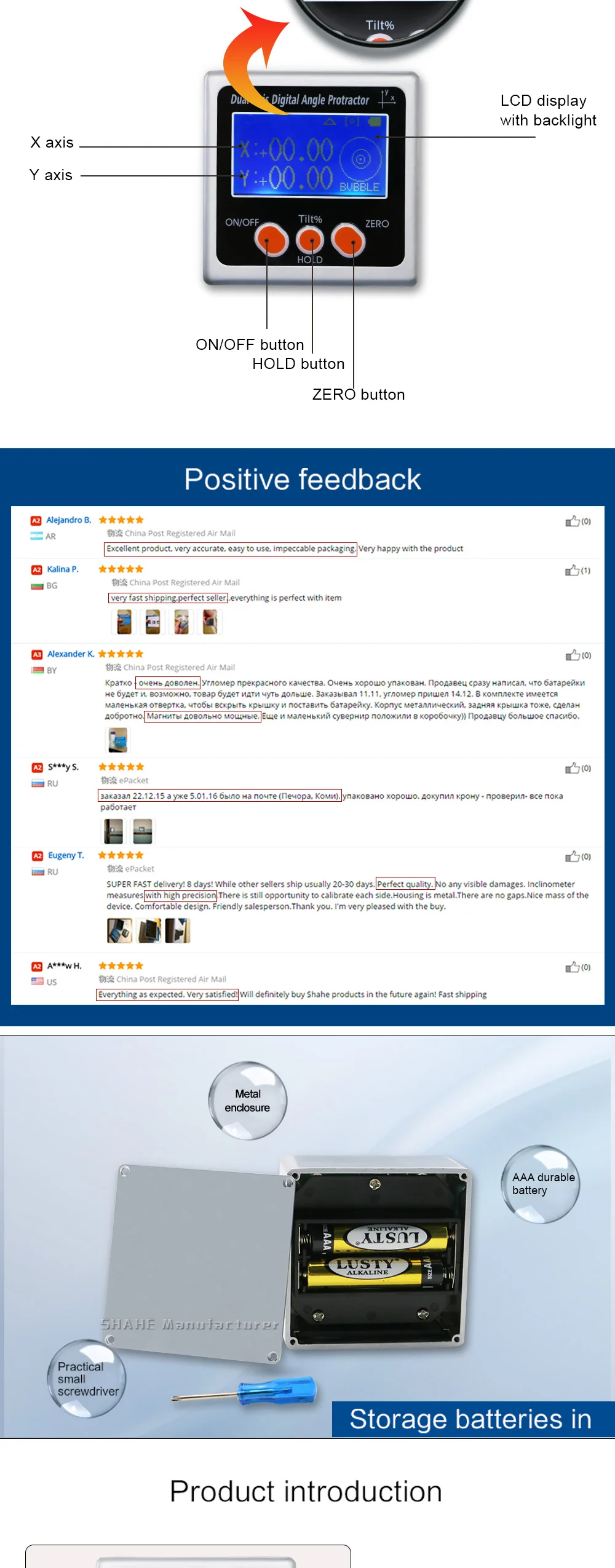 Dual Axis Mini Digital Inclinometer - Precision & Magnet
