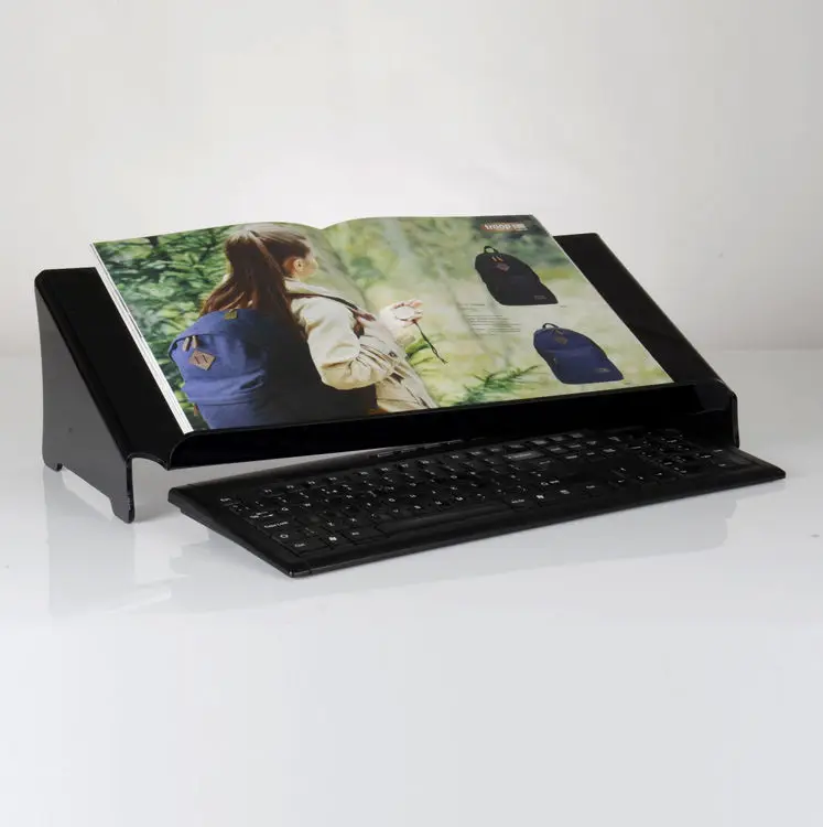 Clear Acrylic Angled Document Holder - Eco-Friendly & Stylish