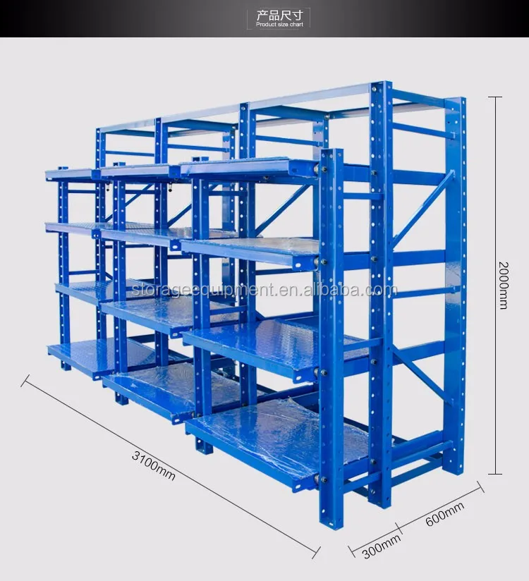 Injection Mold Storage Racks - Die Roll Out Racks - Buy Injection Mold ...