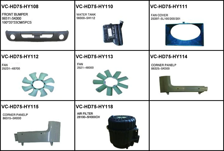 用于现代HD65/HD75汽车水箱的OEM 98300-5H112| Alibaba.com