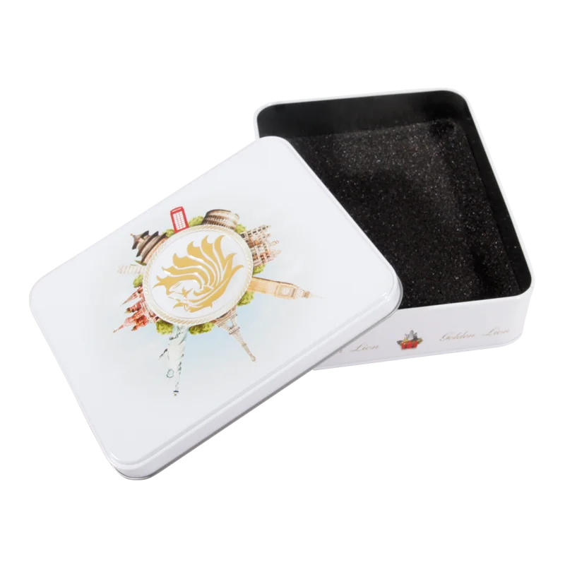 Colored Tins,Cute Small Metal Tin Boxes,Rectangular Metal Tobacco Tin ...