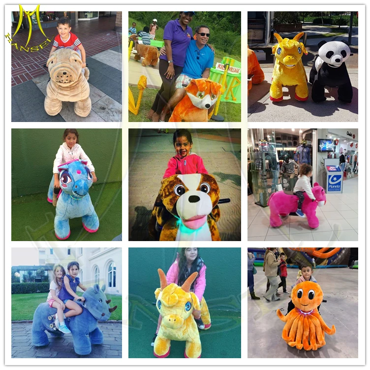Hansel 2017 Ride for Kids - Plush Stuffed Electric Animals