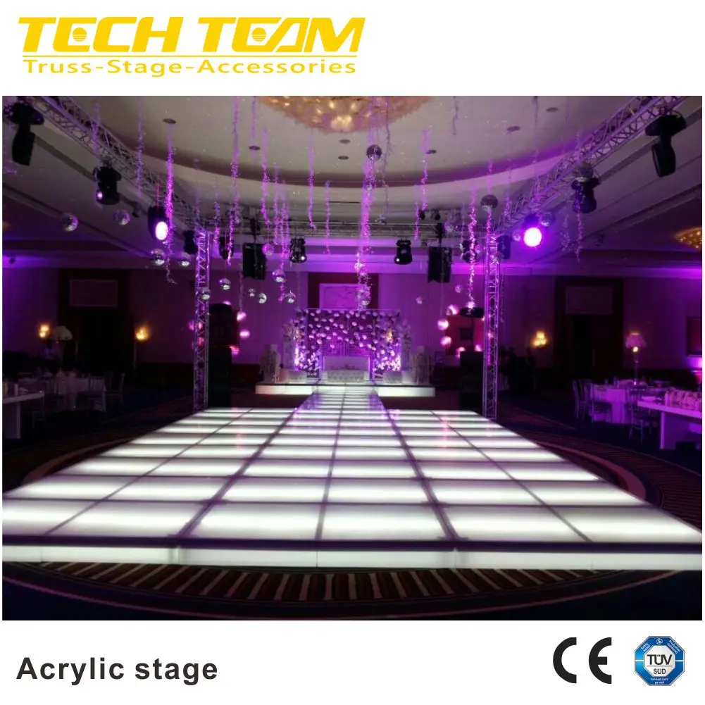 LED Acrylic Stage Platform for Wedding Events - Portable & Stylish