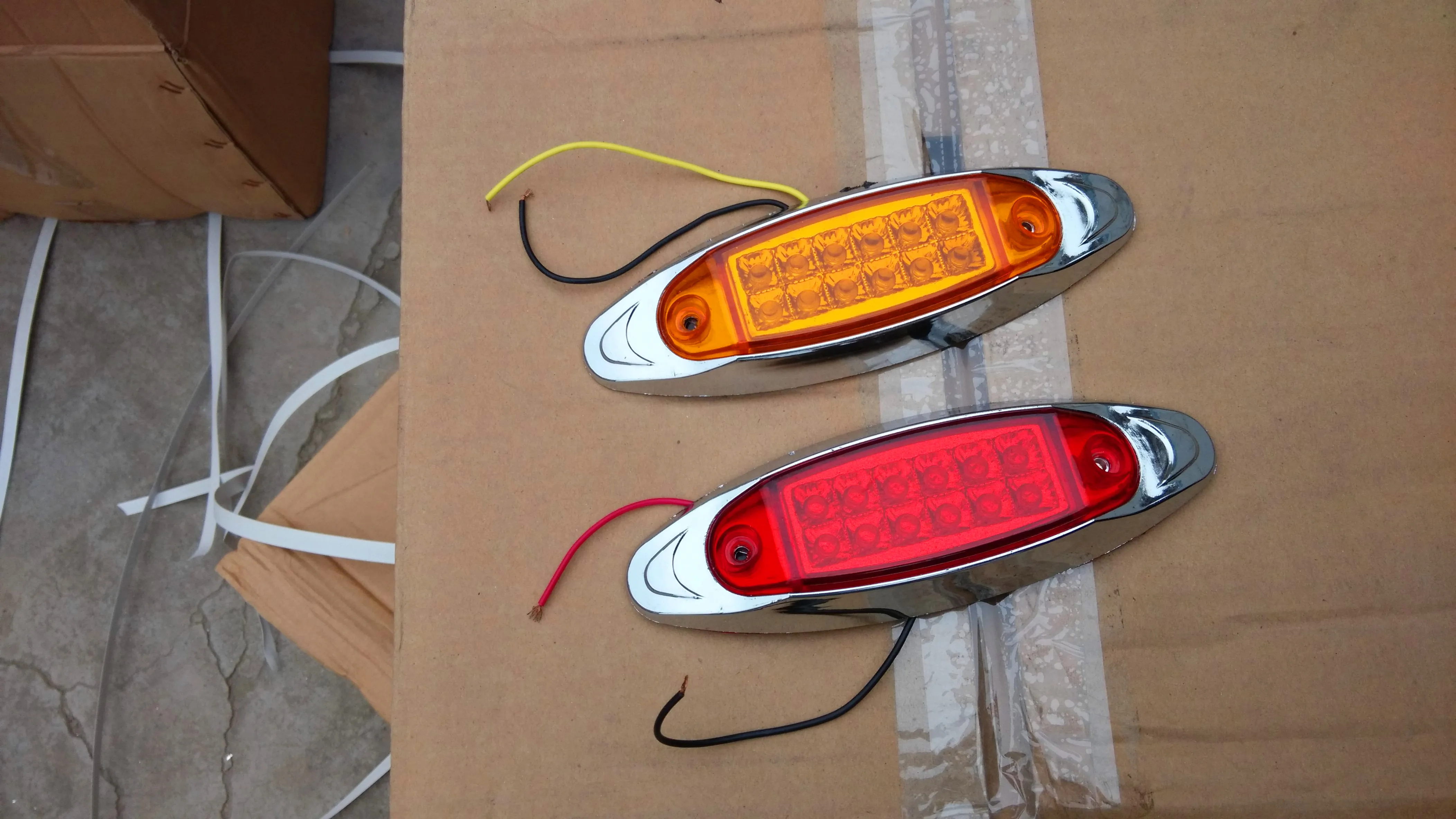 2020 Factory Supply Bus LED Side Lamp 130*42mm 12V 24V Amber