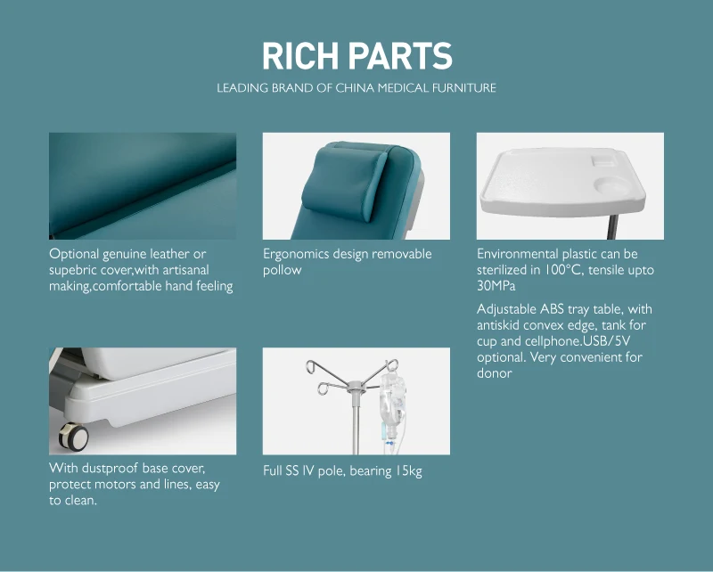 SKE-120A EEG CHAIR ECG CHAIR - Multi-Function Medical Furniture