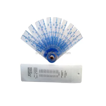 High-precision Plastic Thickness Gauges Plastic Feeler Gauge 13pieces(0 ...