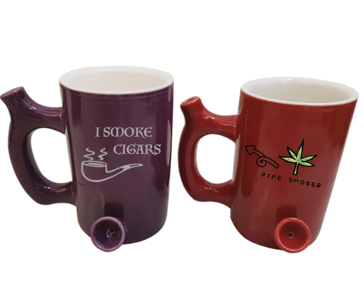 Oem Creative Design Smoking Pipe Mug Hot Sale Can Be Customized Ceramic ...