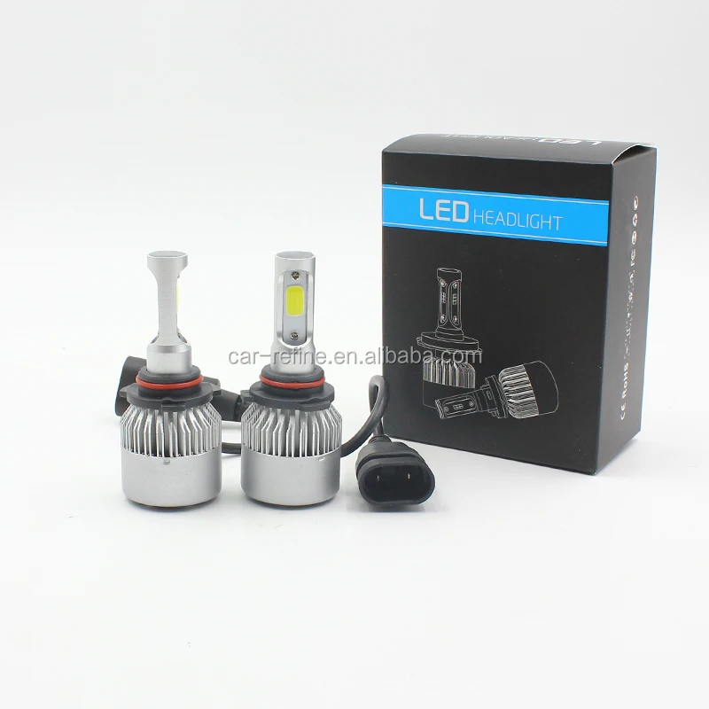 S2 LED Headlights H4 - 8000LM COB Car Lamps for Brightness