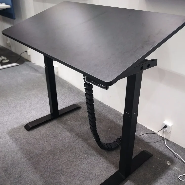 Electric Dual Motor Height Adjustable Sit Stand Tilting Drawing Desk ...