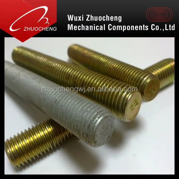 Heavy Duty A193 B7 A320 L7 Yellow Zinc Threaded Rod| Alibaba.com