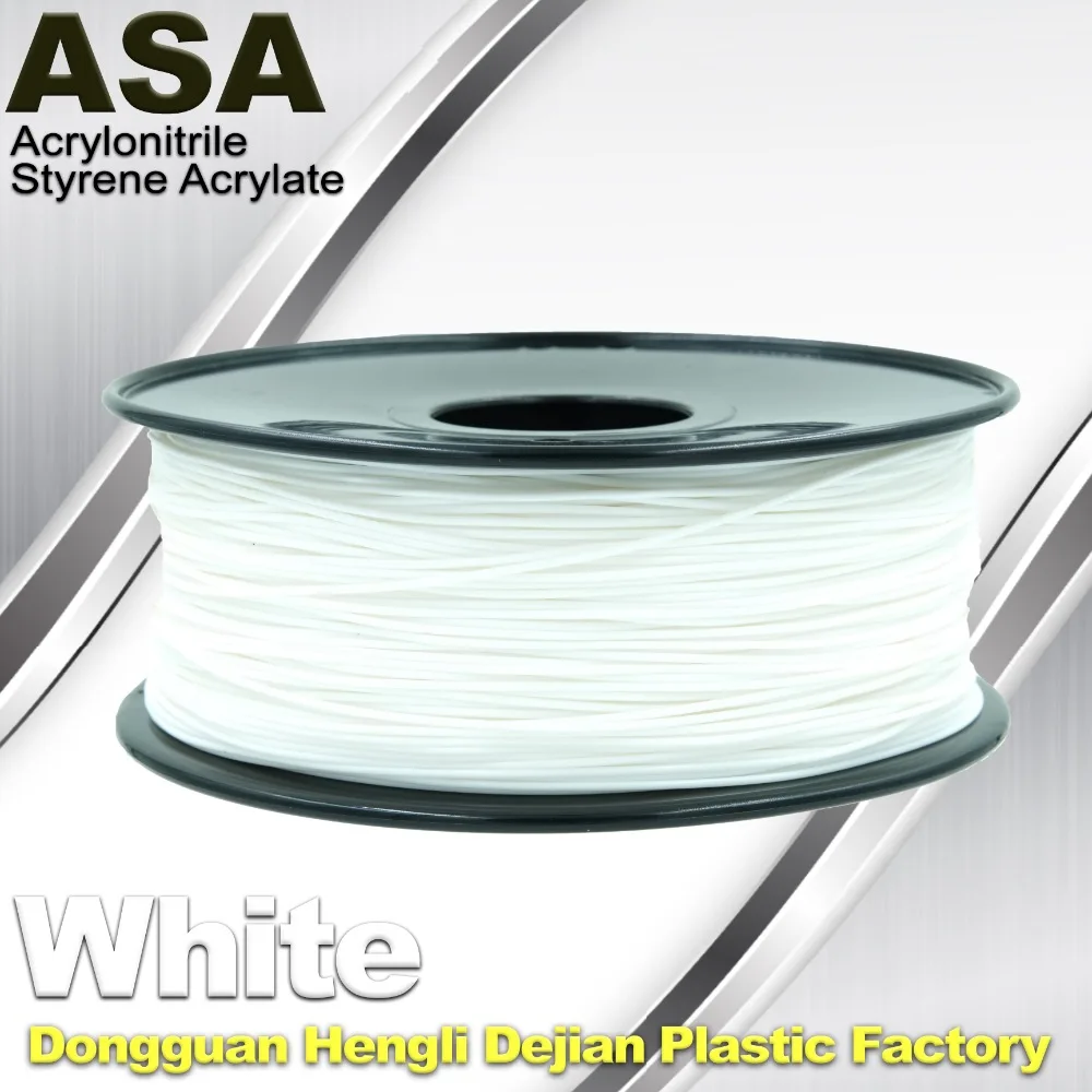 High Quality 1.75mm Asa 3d Printer Filaments 1kg Filament 3d Printing ...