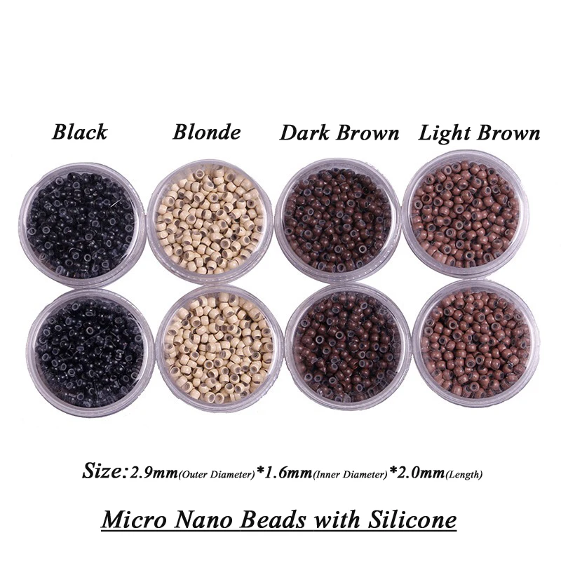 Silicone Nano Ring Micro Nano Bead for Hair Extensions