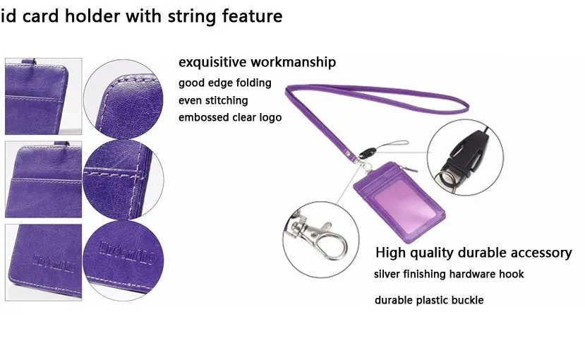 School Office Supplies - ID Card Holder with String