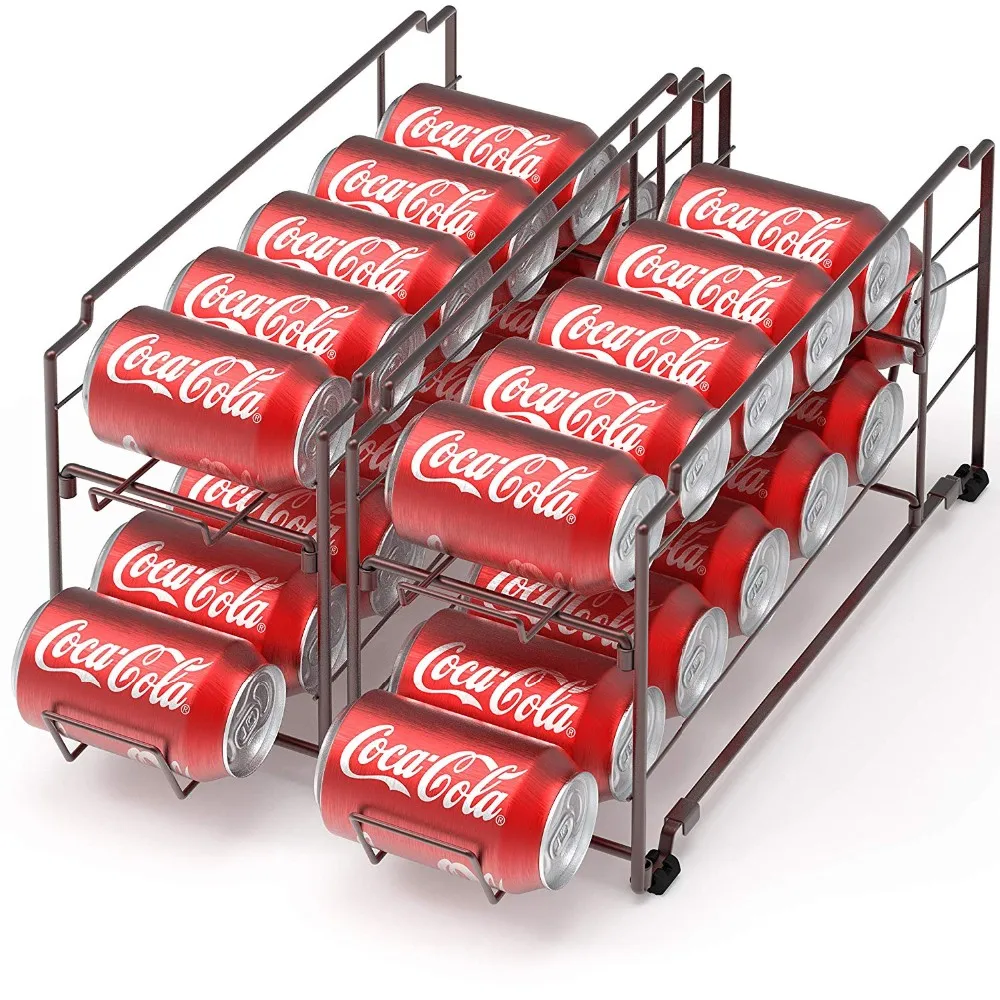 Supermarket Metal Wire Iron Stackable Front Loading Beverage Can ...