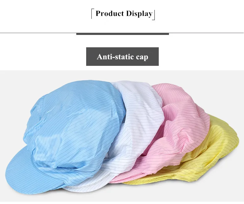 Anti-static Hat For Cleanroom Lint Free Esd Work Cap Manufacturer - Buy ...