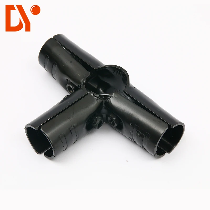 T Shaped Double Port Lean Tube Connector for 28mm Pipe - Durable Metal ...