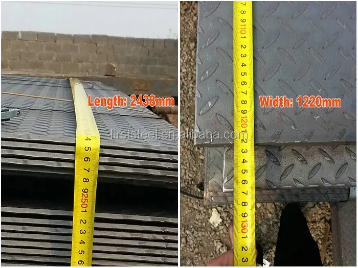 Mild Steel 6mm Checker Ms Chequered Plate Weight 8mm 10mm - Buy Ms ...