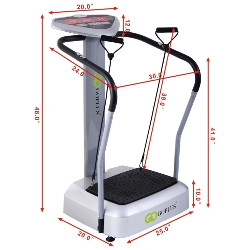 Whole Body Crazy Fit Massage Fitness Vibration Platform Steel Oem 40 Unisex 200w 205099