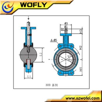 Double Flange Headless Dn300 Butterfly Valve - Buy Dn300 Butterfly ...