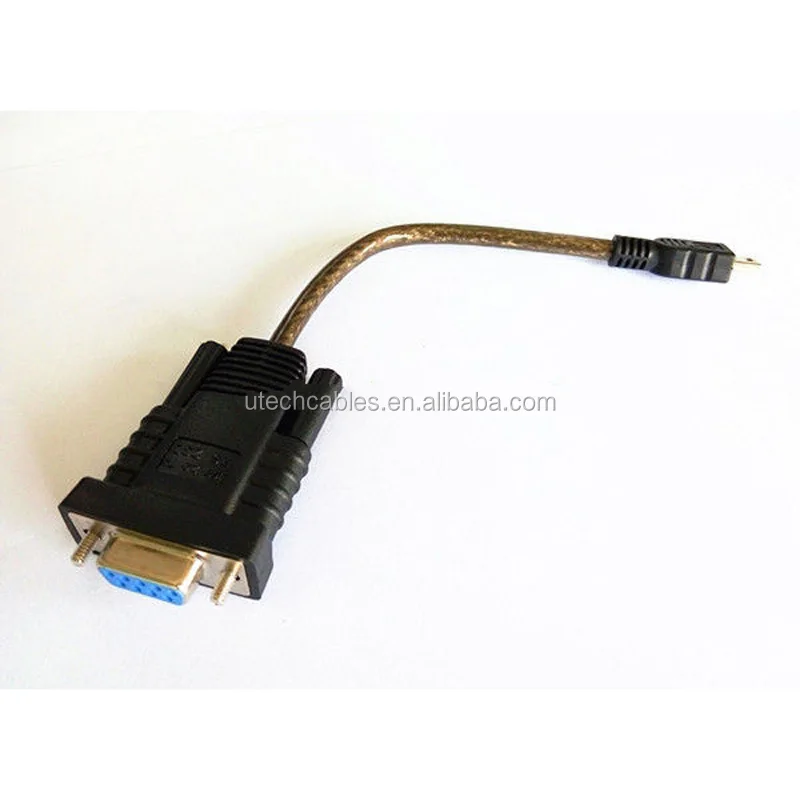 Mini USB to RS232 DB9 Serial Cable - High Quality Data Adapter