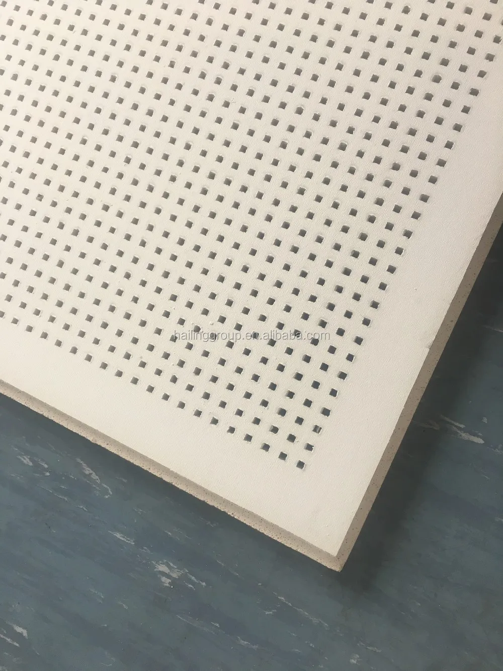 9mm Soundproof Insulated Perforated Gypsum Panels With Square Holes For ...