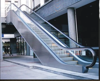 30 Degree Vvvf Control Commercial Escalator With Glass Outside Cladding ...