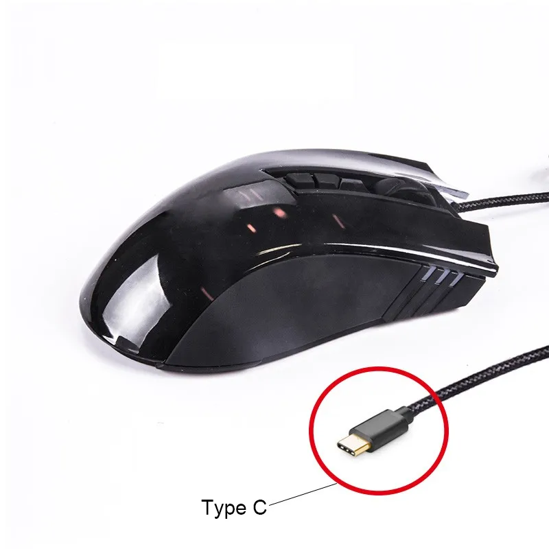 High Quality Types Of Computer Accessories Type C Wired Keyboard Led ...