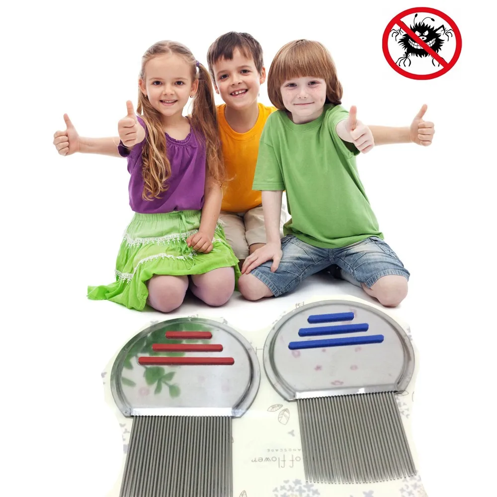 This Works!!! Durable Stainless Steel Delouse Lice Comb Move Away Head ...