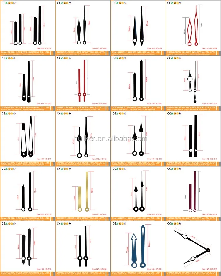 Pattern Pointer Multi-type Clock Hands - Buy Pattern Pointer Multi-type ...