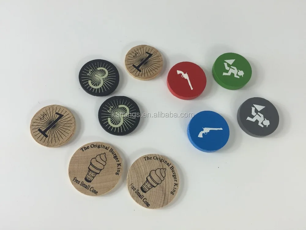 Custom Gedrukt Houten Tokens Board Game Stukken-bordspel-product-ID ...