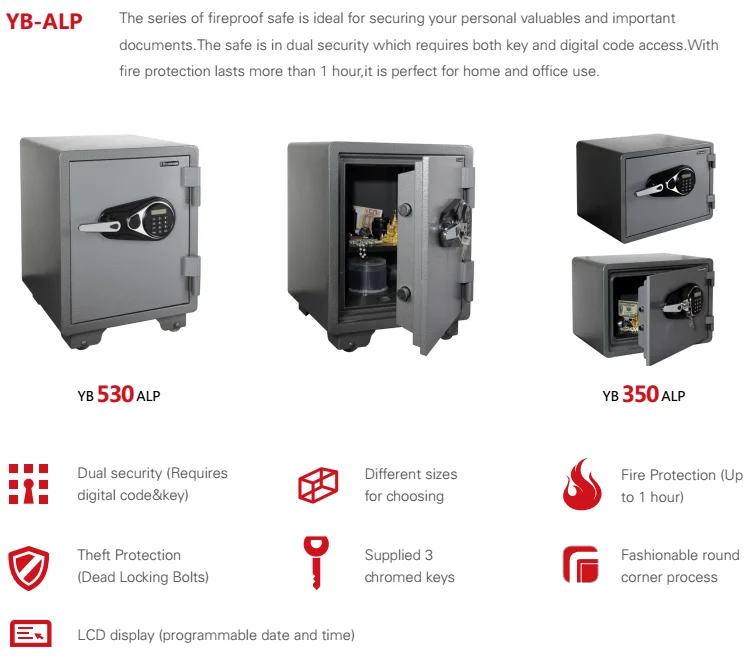 Safewell FP0404E - Intelligent Electronic Safe with Steel Security