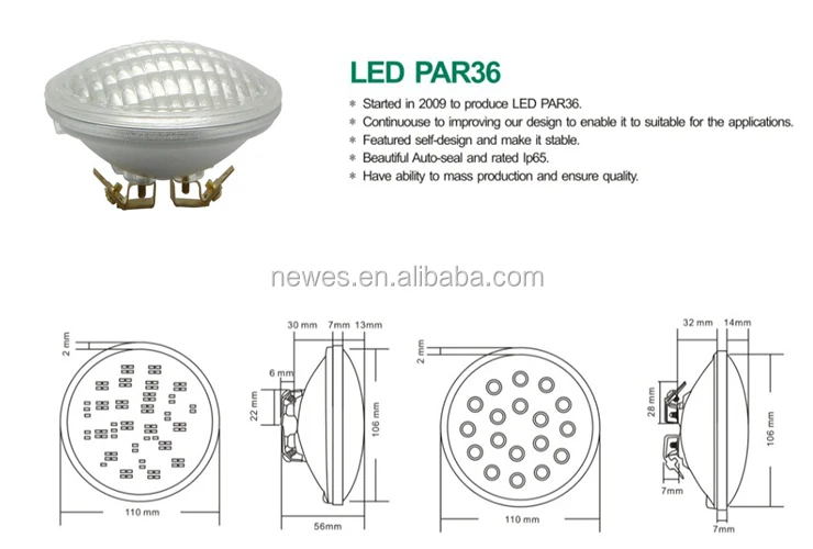 New Arrival Low Volt 12v Par36 Led Bulb Par36 Led Light Par36 Led Lamp ...