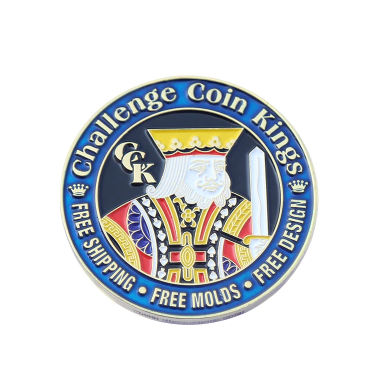 Free Sample Soft Enamel Hard Enamel Metal Military Challenge Coins Zinc ...