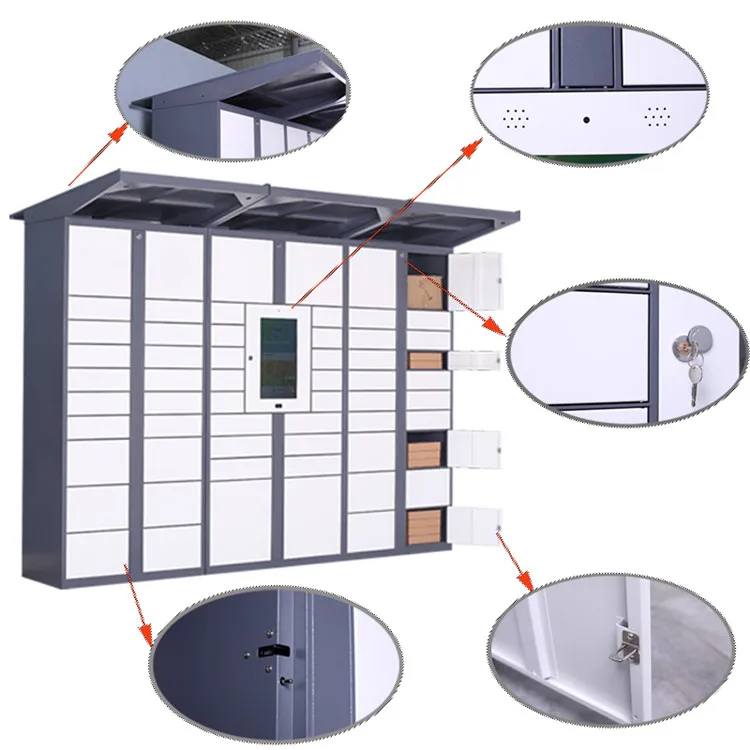 Steel Indoor Intelligent Parcel Delivery Locker Metal Smart Express ...