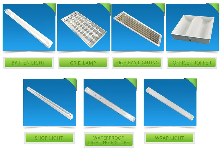 T8 3x36W and 4x36W recessed grille lamp Fluorescent Lighting fitting ...