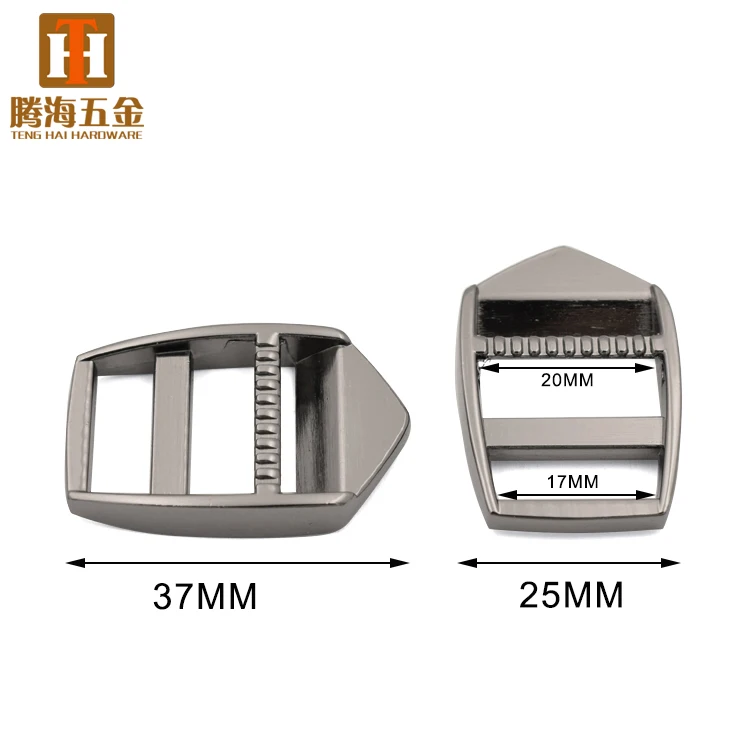 Adjustable Ladder Slider Belt Buckle Metal Lock Buckle for Backpack Straps