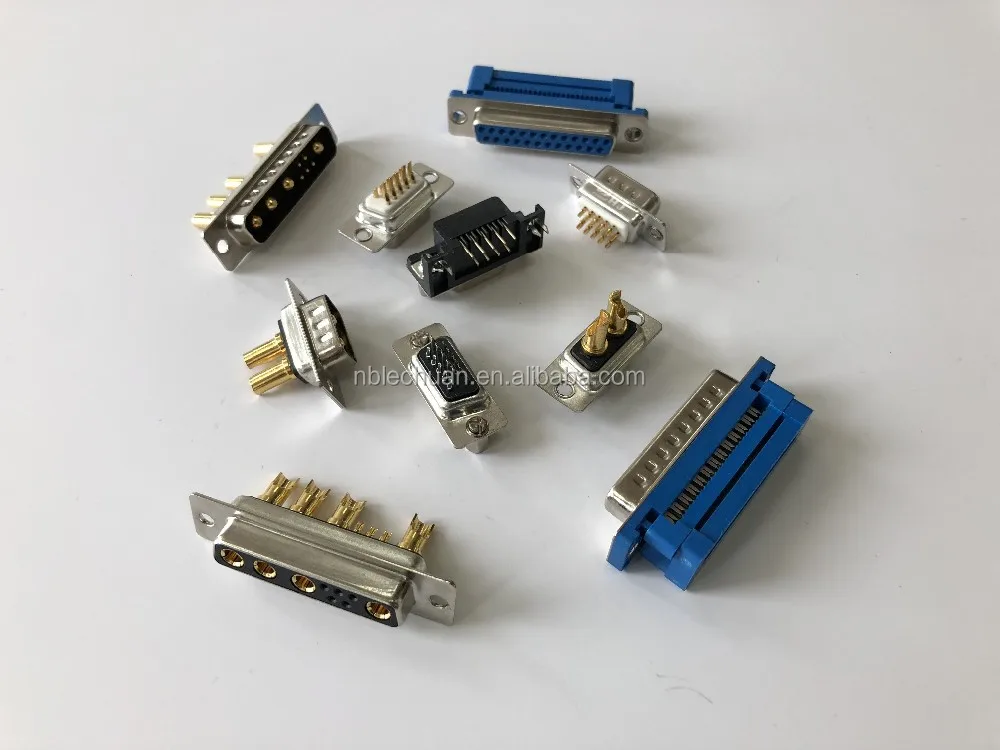 Female And Male Db15 Db9 D-sub Connector Solder Type / Db Connector ...