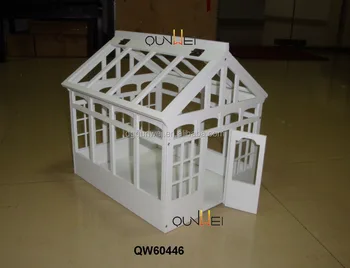 1:12 Scale Miniature Dollhouse Conservatory The Wooden Greenhouse Sun ...
