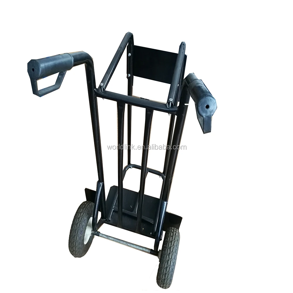 Install Steel 2 Wheels Unfoldable Garbage Collect Trolley - Buy Four ...