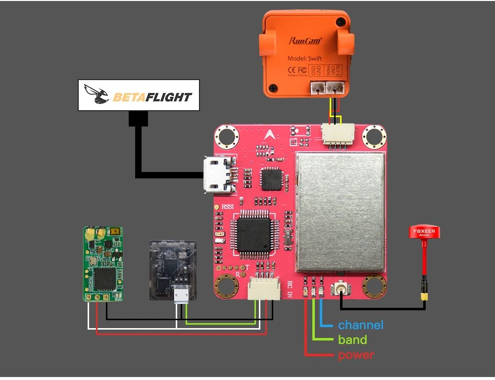 Flytower F4 Pro Flight Control Integrated Osd 4 In 1 40a Esc Blheli_s ...