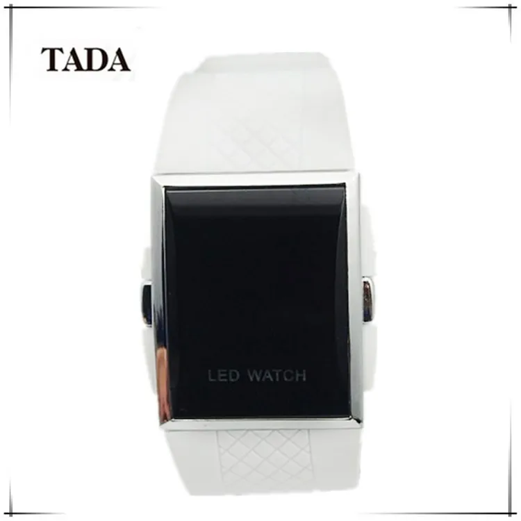 Fashion Simple LED Watch - Sports Red LED Clock Silicone Strap