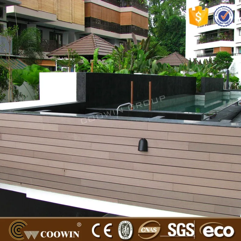 Pwc Wall Cladding Fireproof Wood Plastic Composite Fence Panel - Buy ...