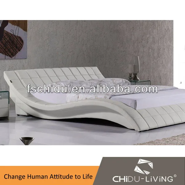 2014 Latest Design Sex Bed Wave Shape Double Leather Bed Buy Sex Bed Wave Shape Bed Double Bed