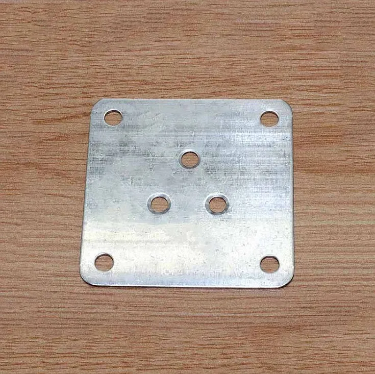 Furniture Fittings White Zinc 1.2mm Thickness 70x70mm 2.75 Inch Square ...