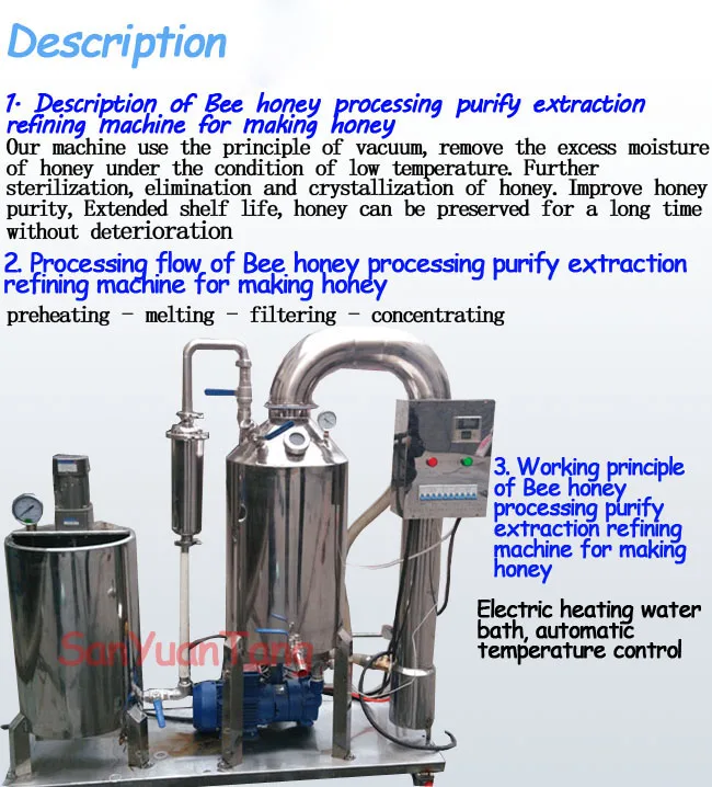 Honey Extraction Machine Level Honey Concentrator Purification ...