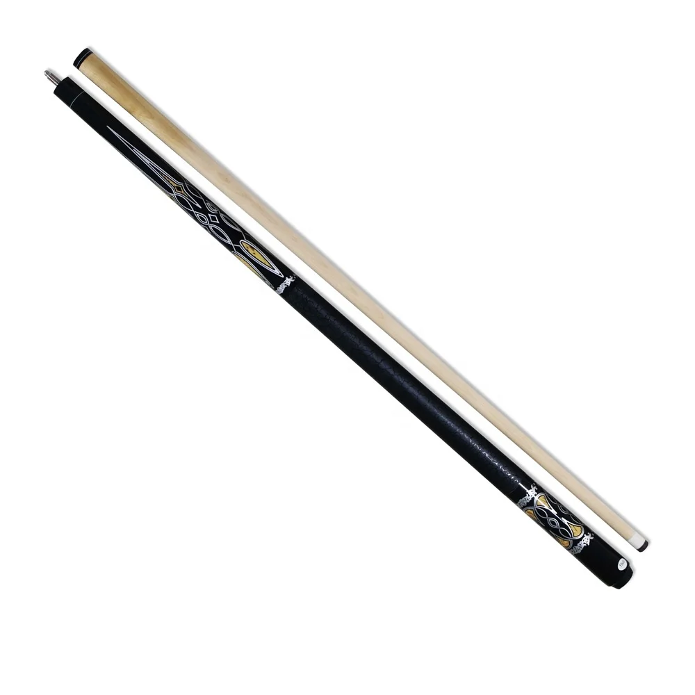 Snooker Club Training 1/2-pc Wooden Billiard Pool Cue 58inch 13mm ...