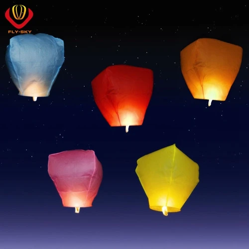 Assorted Color Chinese Flying Sky Lanterns - Buy Flying Sky Lanterns ...