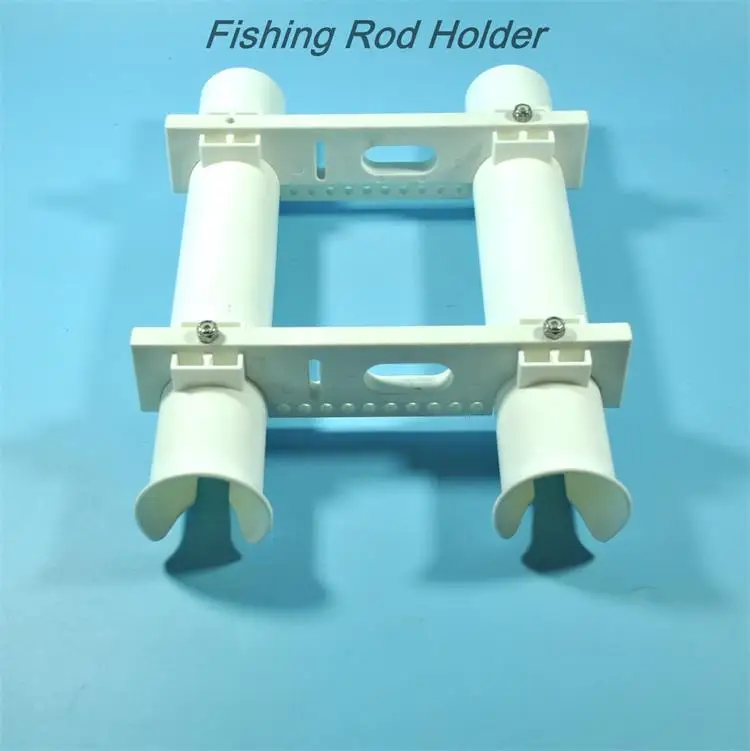 Boat Fishing Rod Holder 2 Tubes Flush Mount Bracket Rack Marine 3 Link ...